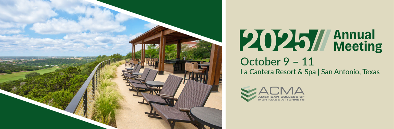 Schedule – American College of Mortgage Attorneys